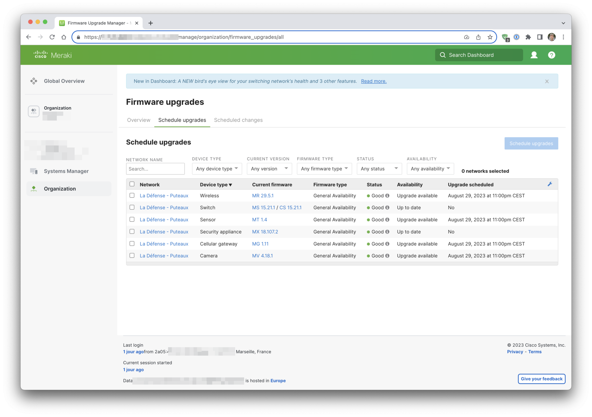 Firmware Cisco Meraki MR30 : la grosse mise à jour!